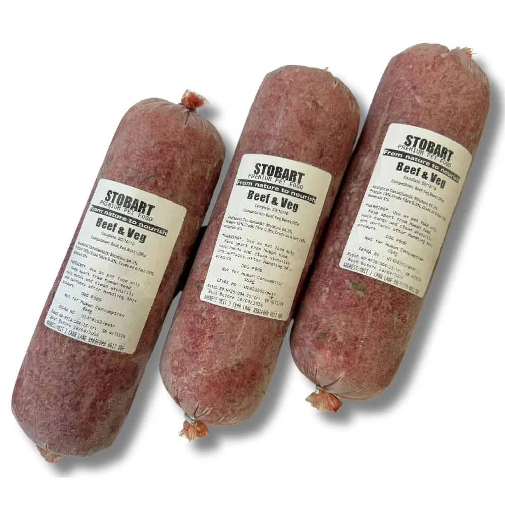 Stobart Beef & Veg Complete 454g – Raw Essex